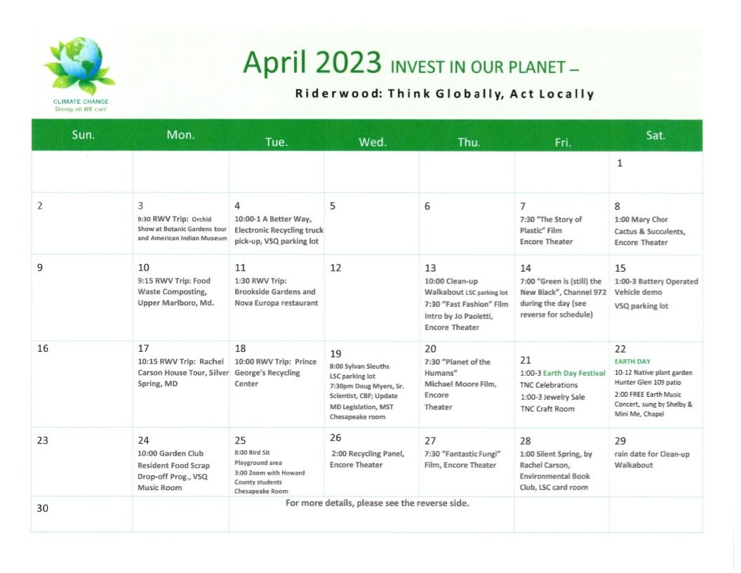 EarthMonthCalendar – RiderwoodLife.com