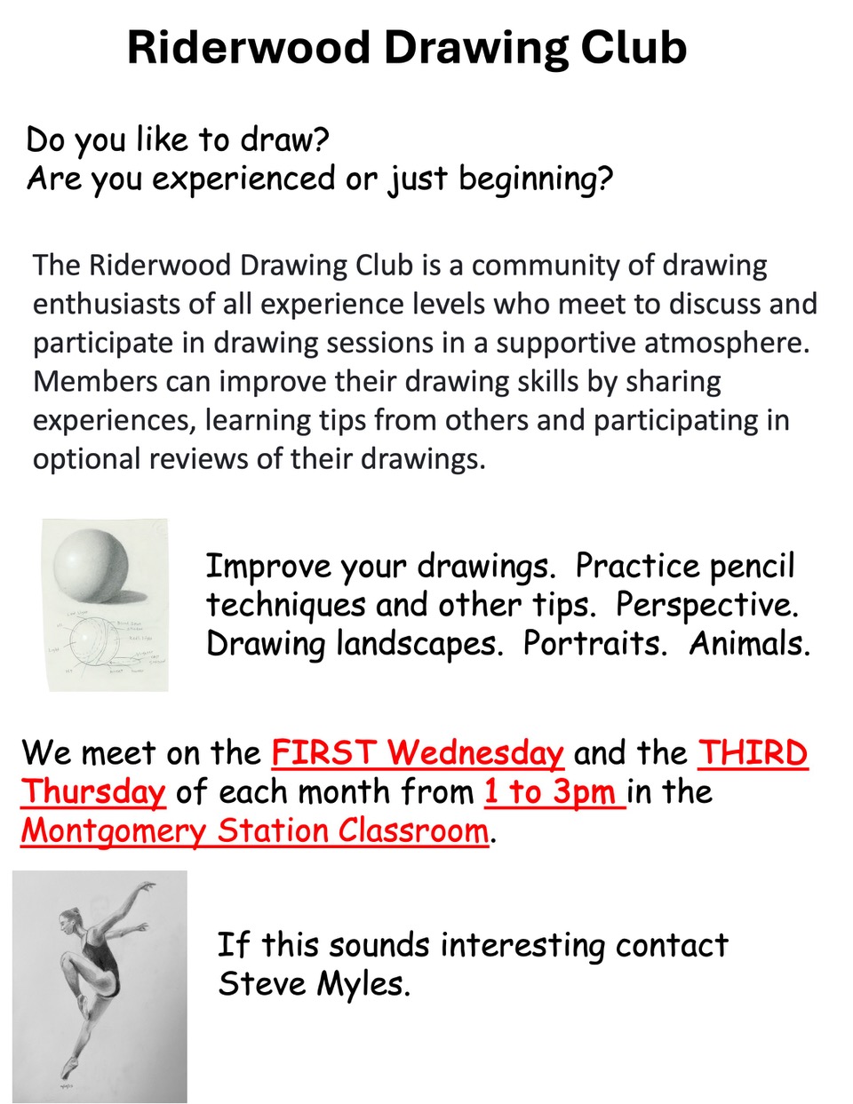 Riderwood Drawing Club – RiderwoodLife.com